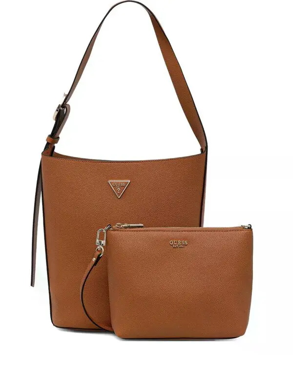 Guess Meridian Ii Shoulder Bag - Brown
