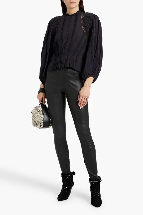 MARANT ETOILE Iany Leather Skinny Pants