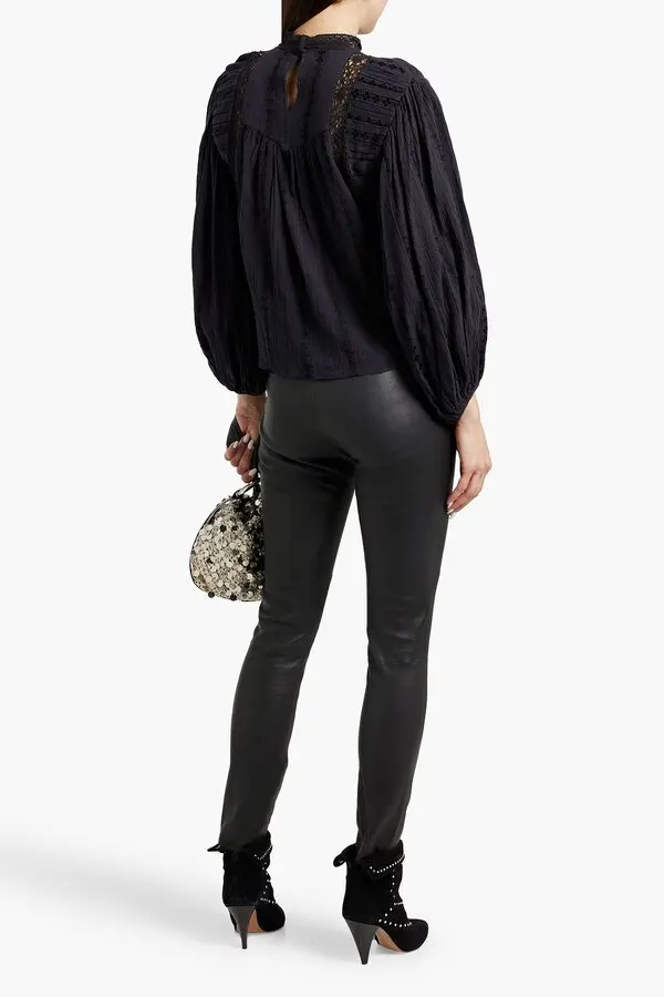 MARANT ETOILE Iany Leather Skinny Pants