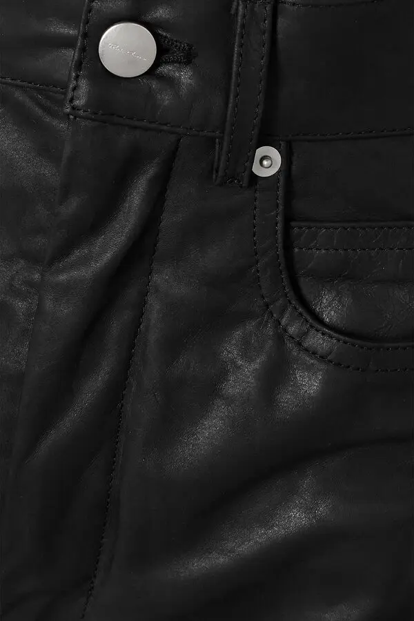 Rick Owens Bolan Flared Leather Pants