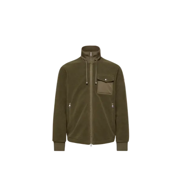 Moncler Padded Zip-up Sweatshirt - Green