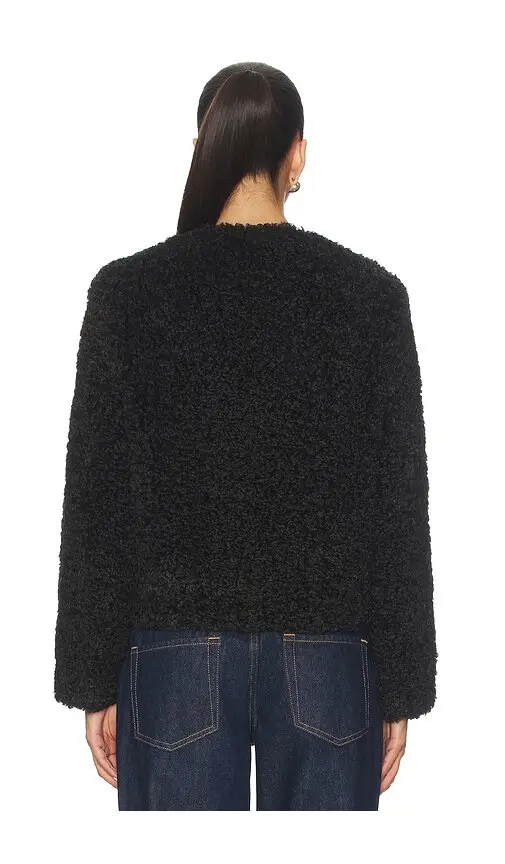 LAMARQUE Emilia Faux Fur Jacket - Black
