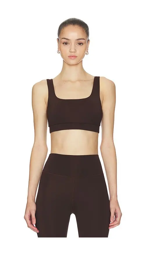 Strut This The Jolie Sports Bra In Brown - Kona
