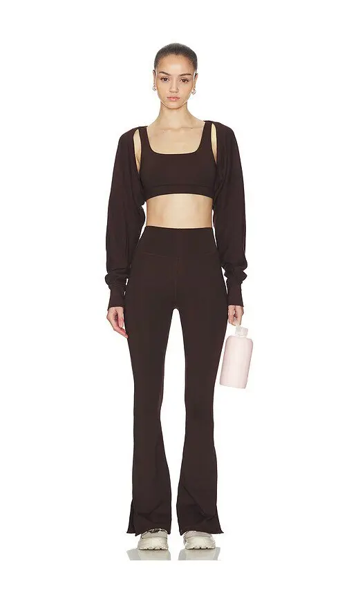 Strut This The Jolie Sports Bra In Brown - Kona