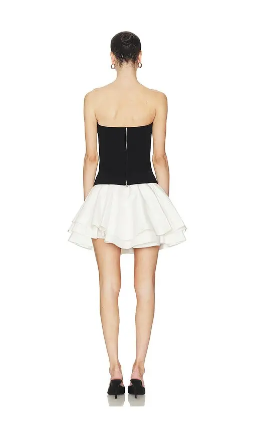 Simkhai Isabelle Strapless Mini Dress - Black Multi