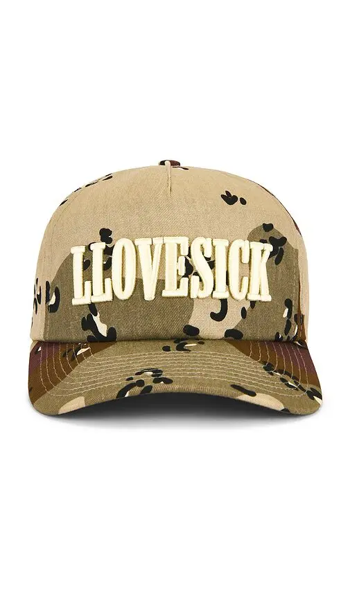 LLOVESICK Embroidered Franchise Cap - Desert Camo