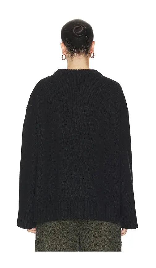 GANNI Chunky Wool Mix Sweater - Phantom