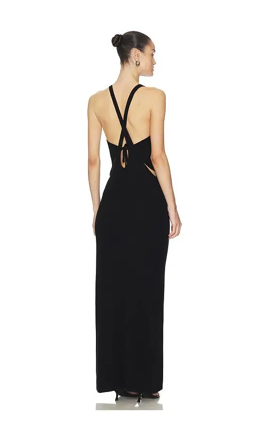 AYA MUSE Lira Cut-out Back Maxi Dress