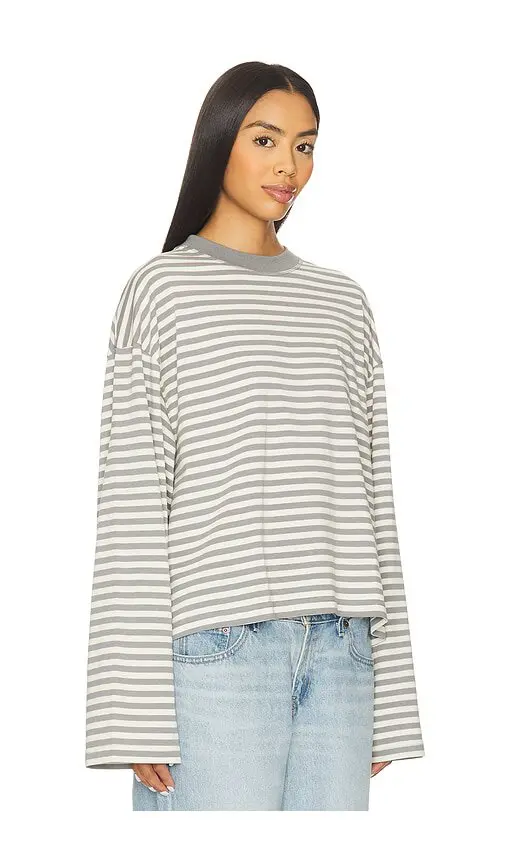 Lioness Bloom Long Sleeve Top - Ash Stripe