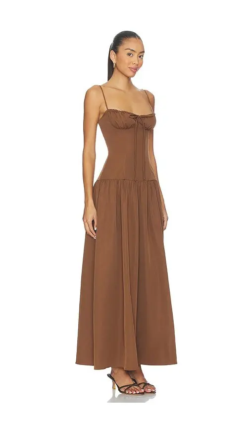 SNDYS. Lelessa Maxi Dress - Chocolate