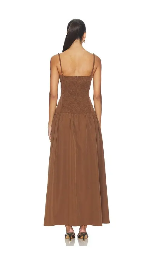 sndys brown dress SNDYS Tonya Slip Maxi Dress 2.0 in Chocolate main image 1