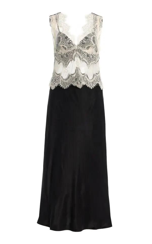 THIRD FORM Exclusive Visions Lace Midi Dress - Black