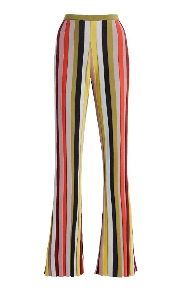 THIRD FORM Rhythm Knit Flare Pants - Stripe