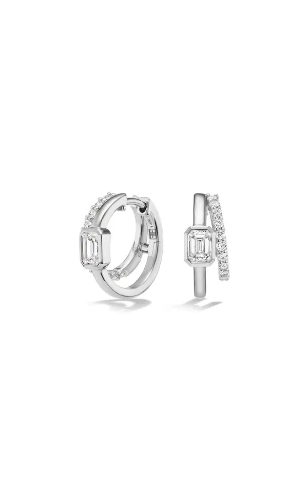 FIAMETTA 14k White Gold Diamond Earrings