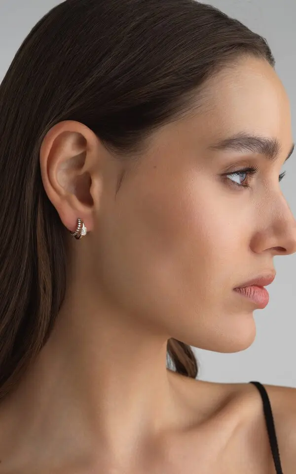 FIAMETTA 14k White Gold Diamond Earrings