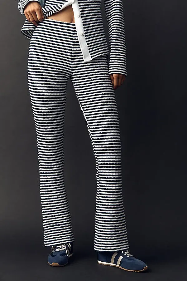 Maeve Knit Stripe Flare Pants