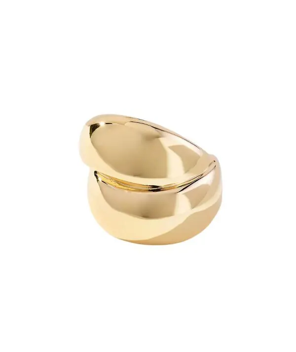 Anthropologie Faux Stacked Cocktail Ring - Gold
