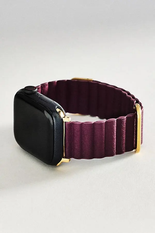 POSH TECH Dakota Magnetic Apple Watch Band - Berry