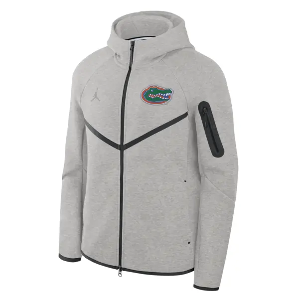 Nike Florida Gators Tech Fleece Windrunner Full-zip Hooded Jacket - Grey