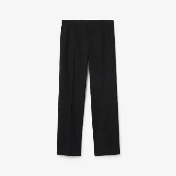 Burberry Cotton Twill Chinos - Black