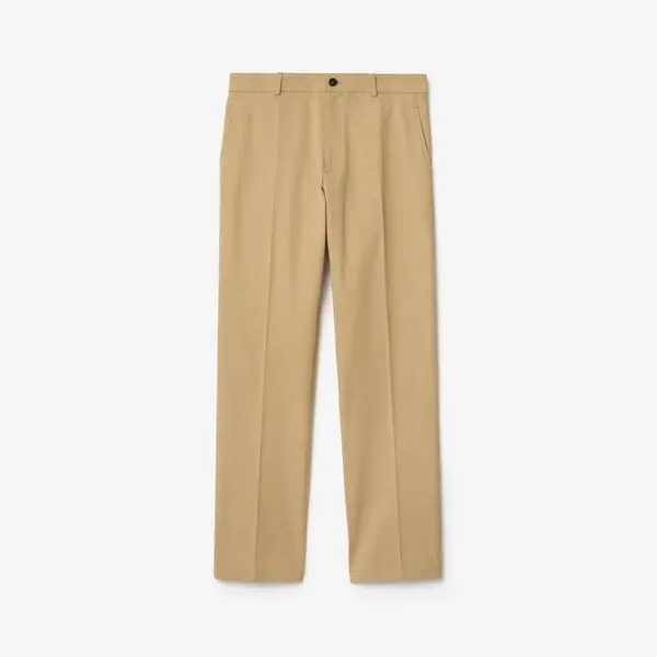 Burberry Cotton Twill Chinos - Hamper Beige