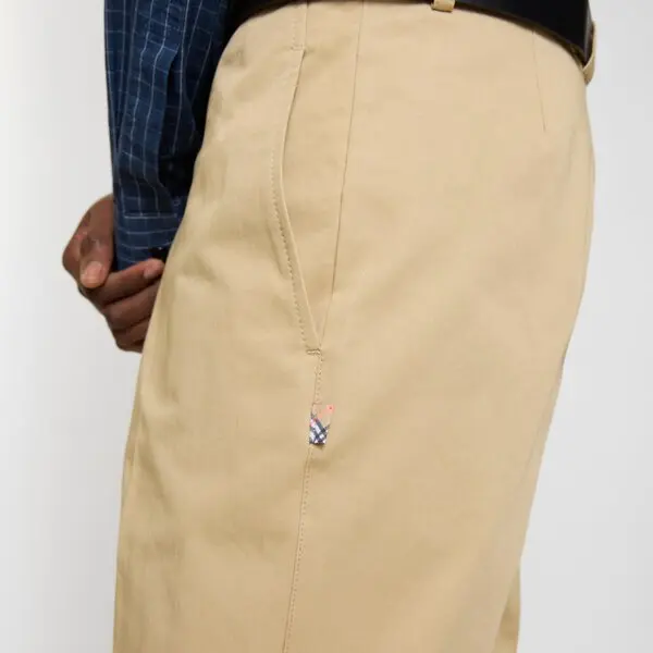 Burberry Cotton Twill Chinos - Hamper Beige