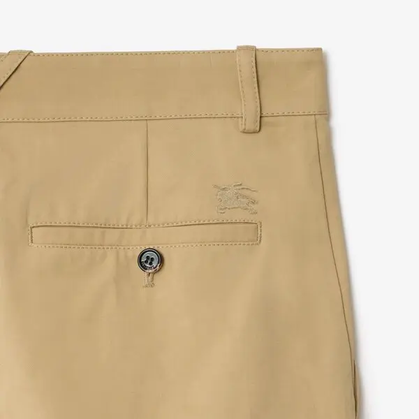 Burberry Cotton Twill Chinos - Hamper Beige