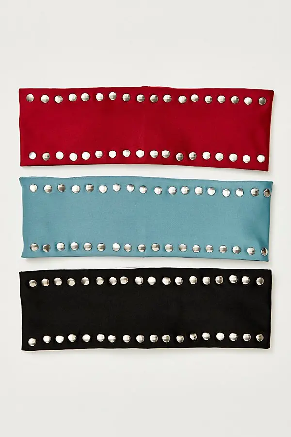 Free People Abbey Studded Headband - Light Blue
