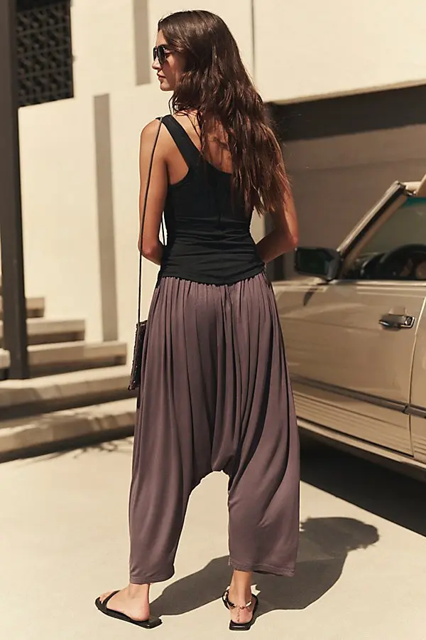 Free People Cleona Harem Pants - Slate