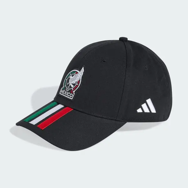 Adidas Mexico 26 Baseball Cap With 3-stripes - Black / Multicolor