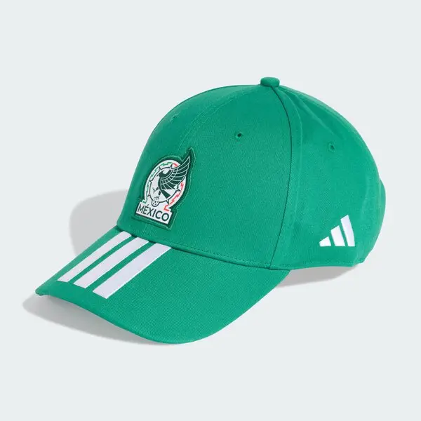 Adidas Mexico 26 Baseball Cap With 3-stripes - Bold Green / White