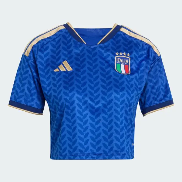 Adidas Italy 26 Home Cropped Jersey - Bold Blue