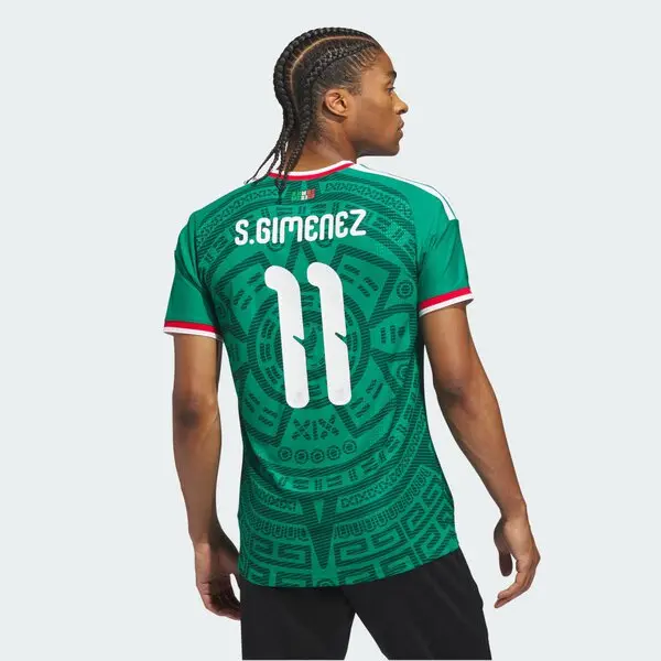 Adidas Mexico 26 Home Gimenez Authentic Jersey