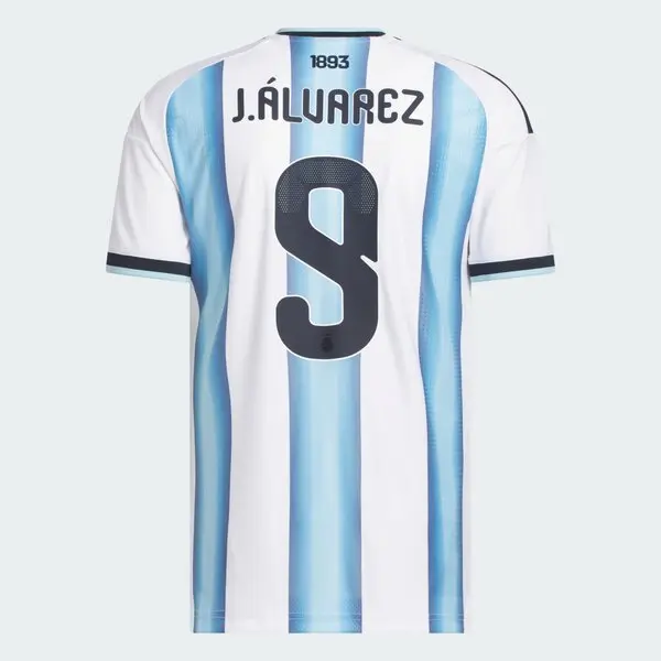 Adidas Argentina 26 Home Authentic Alvarez Jersey - White / Icey Blue / Soccr-arq-sav