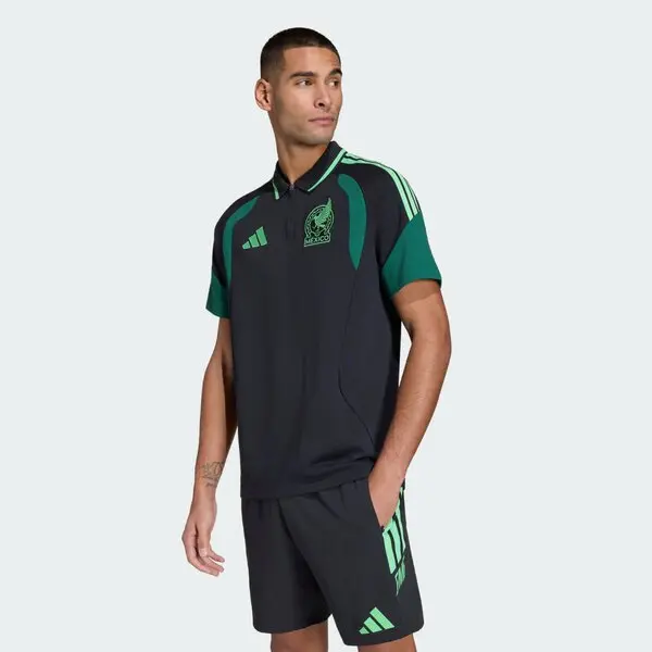 Adidas Mexico 26 Tiro Polo Shirt - Black