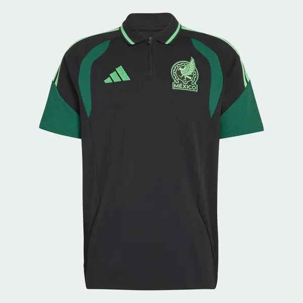 Adidas Mexico 26 Tiro Polo Shirt - Black