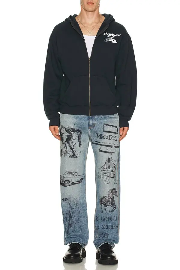 ONE OF THESE DAYS All Over Print Painters Pant
