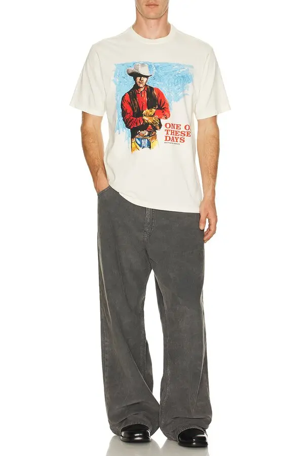 ONE OF THESE DAYS Heaven Can Wait Tee In White