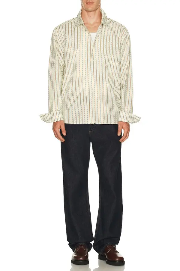 PERCIVAL Binding Oversized Pearce Shirt In White