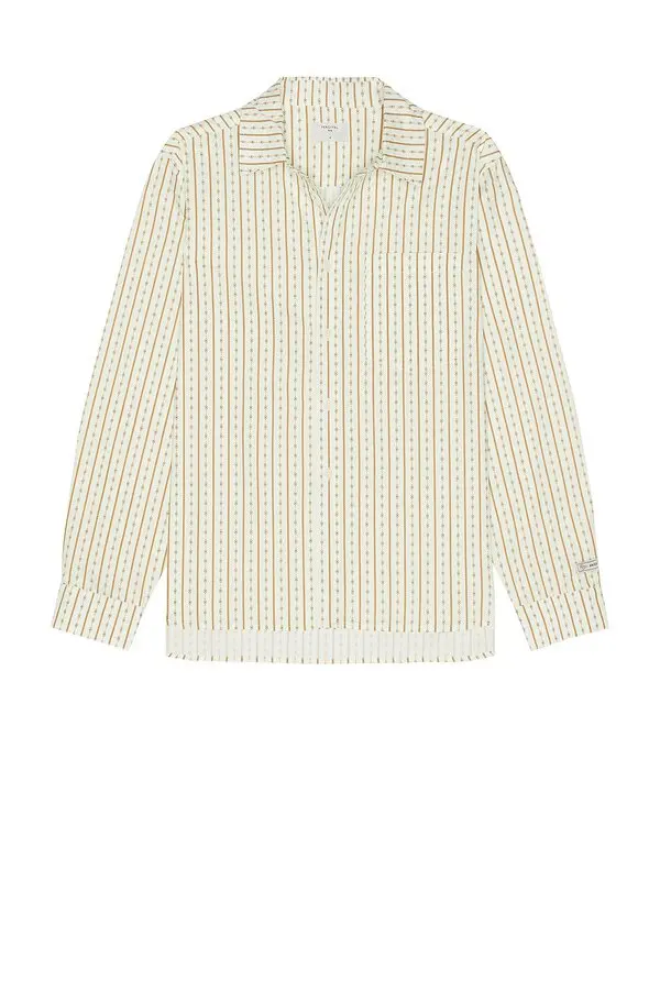 PERCIVAL Binding Oversized Pearce Shirt In White
