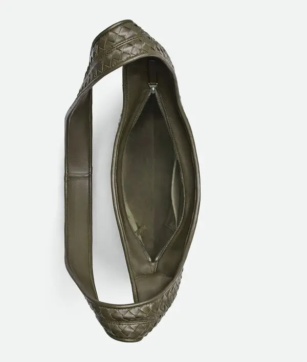 Bottega Veneta Intrecciato Nappa Fluffy Cross-body Bag - Crocodile