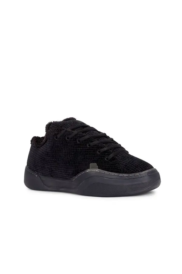 ERL Corduroy Vamp Sneakers - Black