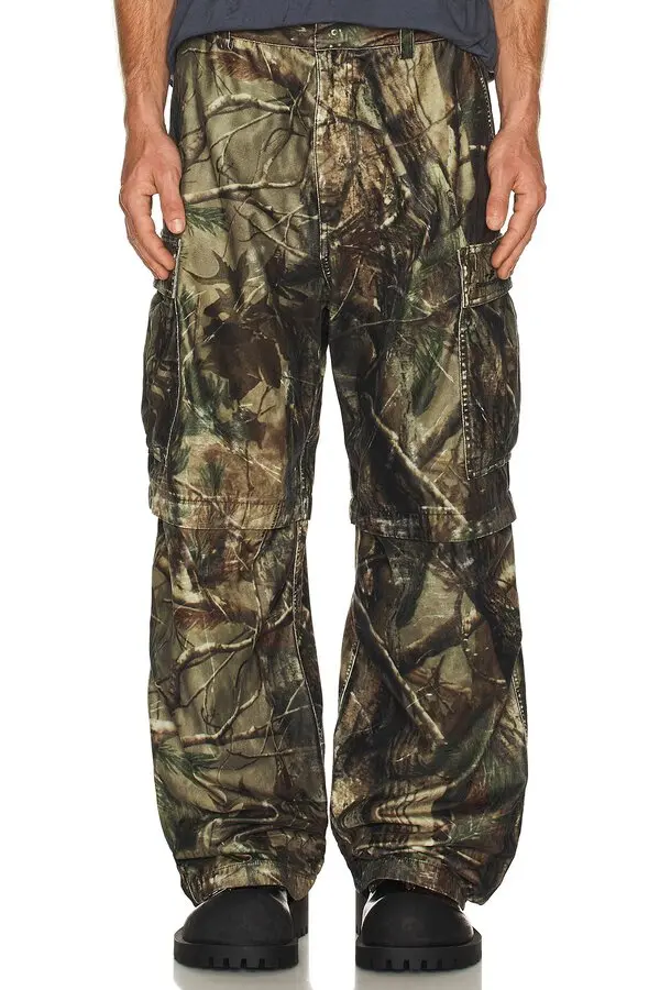 Balenciaga Camouflage Cargo Pants - Brown