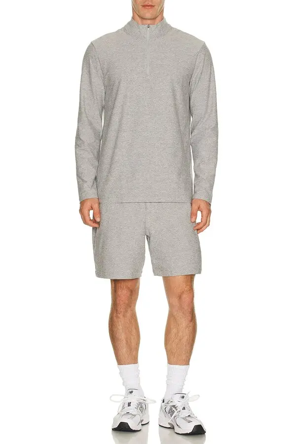Beyond Yoga Spacedye Terrain Quarter Zip Pullover - Silver Mist