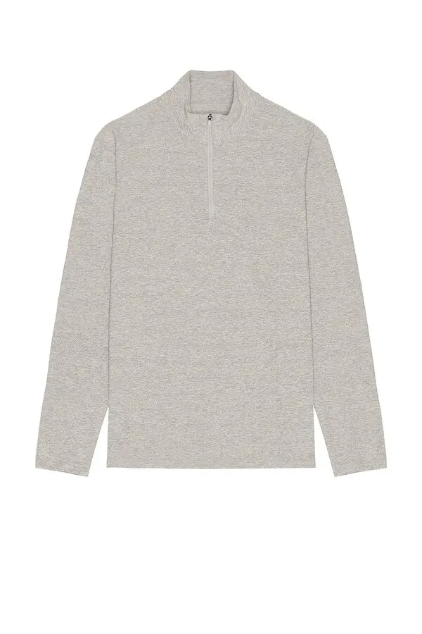 Beyond Yoga Spacedye Terrain Quarter Zip Pullover - Silver Mist