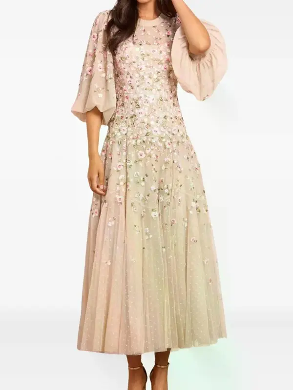 NEEDLE & THREAD Sylvia Rose Midi Dress