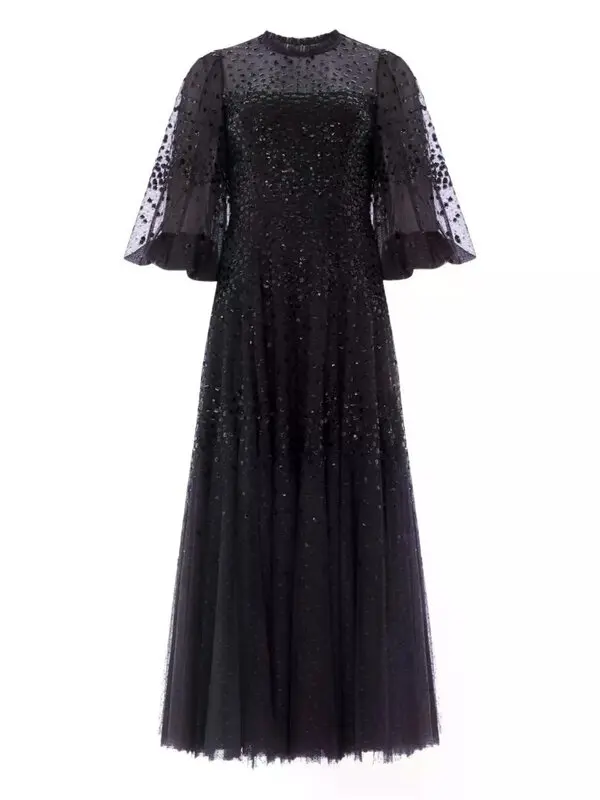 NEEDLE & THREAD Sequin-embellished Maxi Dress