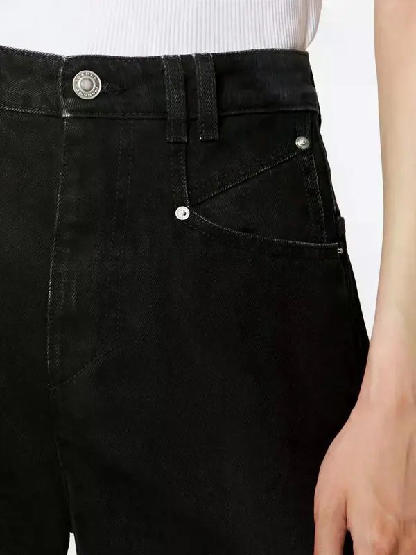 Isabel Marant Étoile Lemony Pocket Jeans - Black