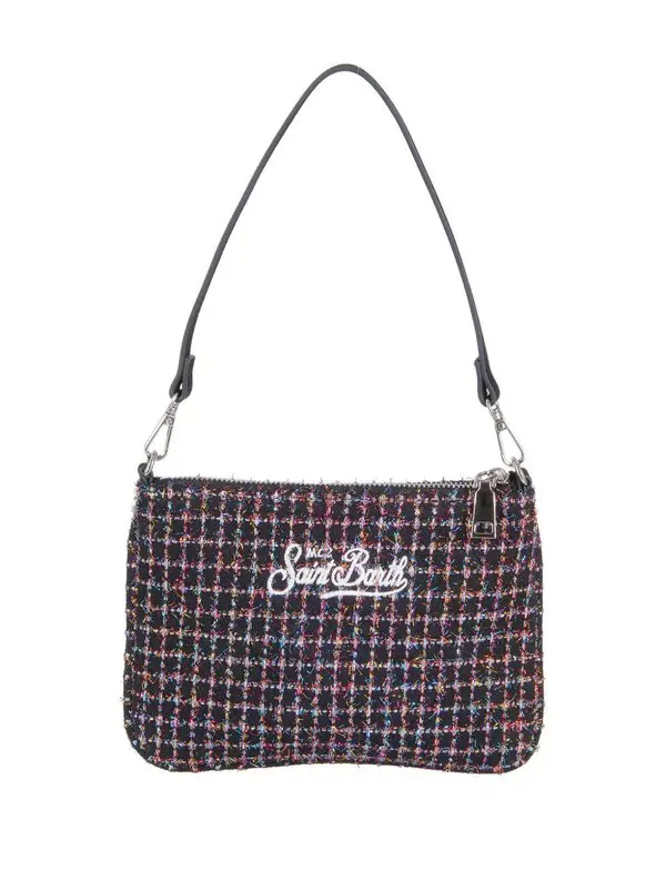 MC2 SAINT BARTH Logo-embroidered Zip-fastening Clutch