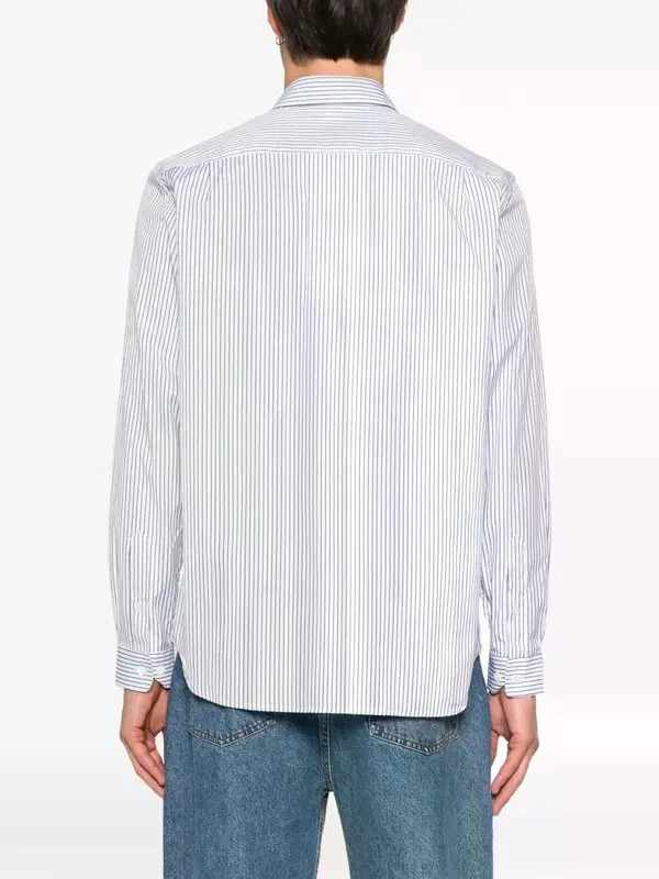 Lacoste Striped Logo-patch Shirt